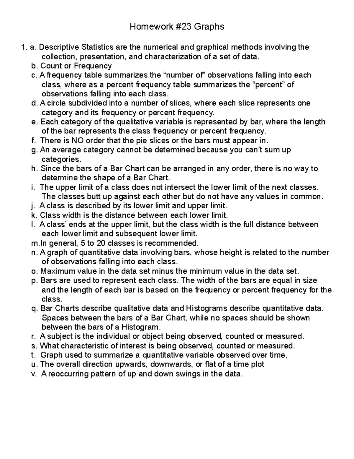 31-HW 23Answers-Graphs - Homework #23 Graphs 1. a. Descriptive ...