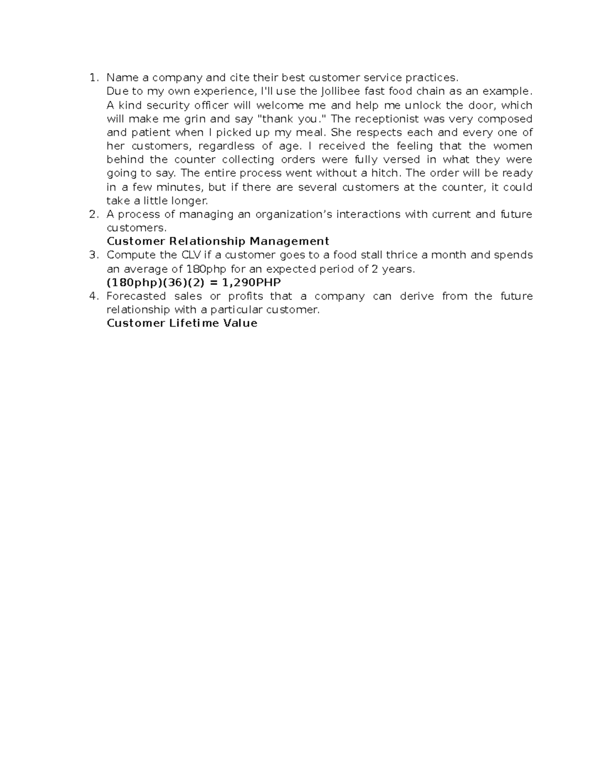 Essay 4 - Name a company and cite their best customer service practices ...