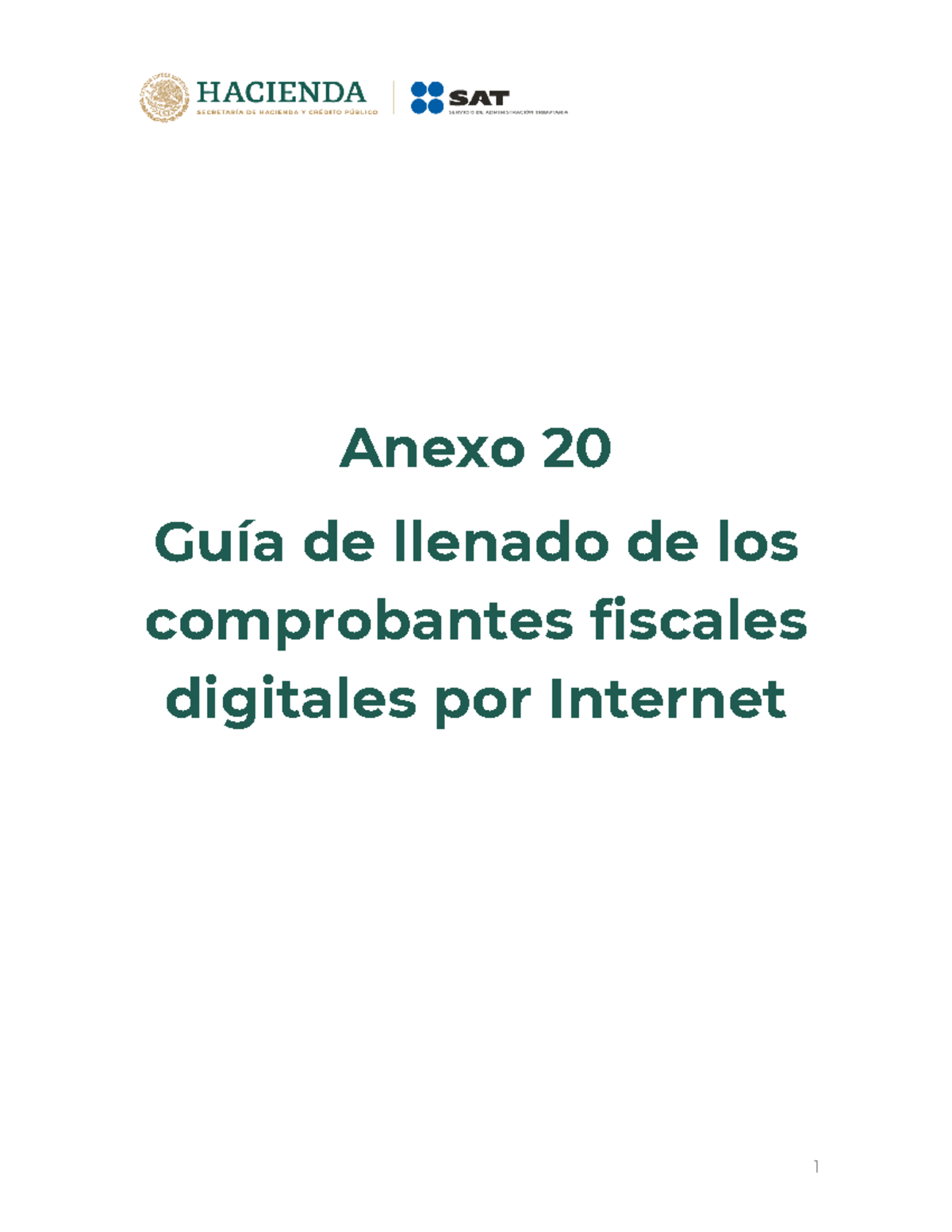 Anexo 20 Guia de llenado CFDI - Anexo 20 Guía de llenado de los ...