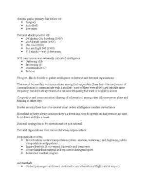 Chapter Two Notes - Lecture Two - The Homeland Security Apparatus ...