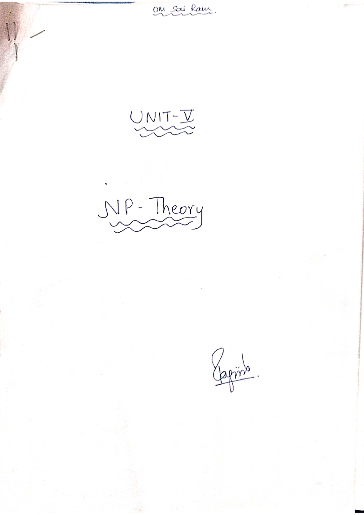 DAA-NP theory unit-5 - Design And Analysis Of Algorithms - Studocu