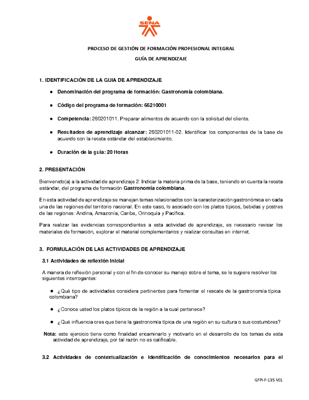 AA2 Guia aprendizaje - apehg - PROCESO DE GESTI”N DE FORMACI”N PROFESIONAL INTEGRAL GUÕA DE ...