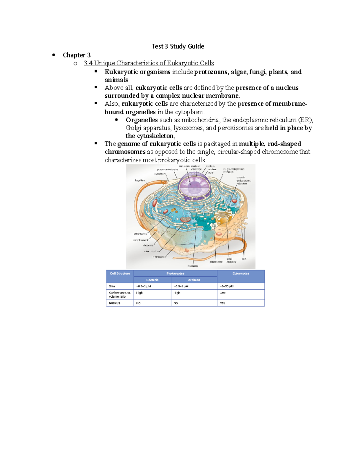 Test 3 Study Guide - n/a - Test 3 Study Guide Chapter 3 o 3 Unique ...