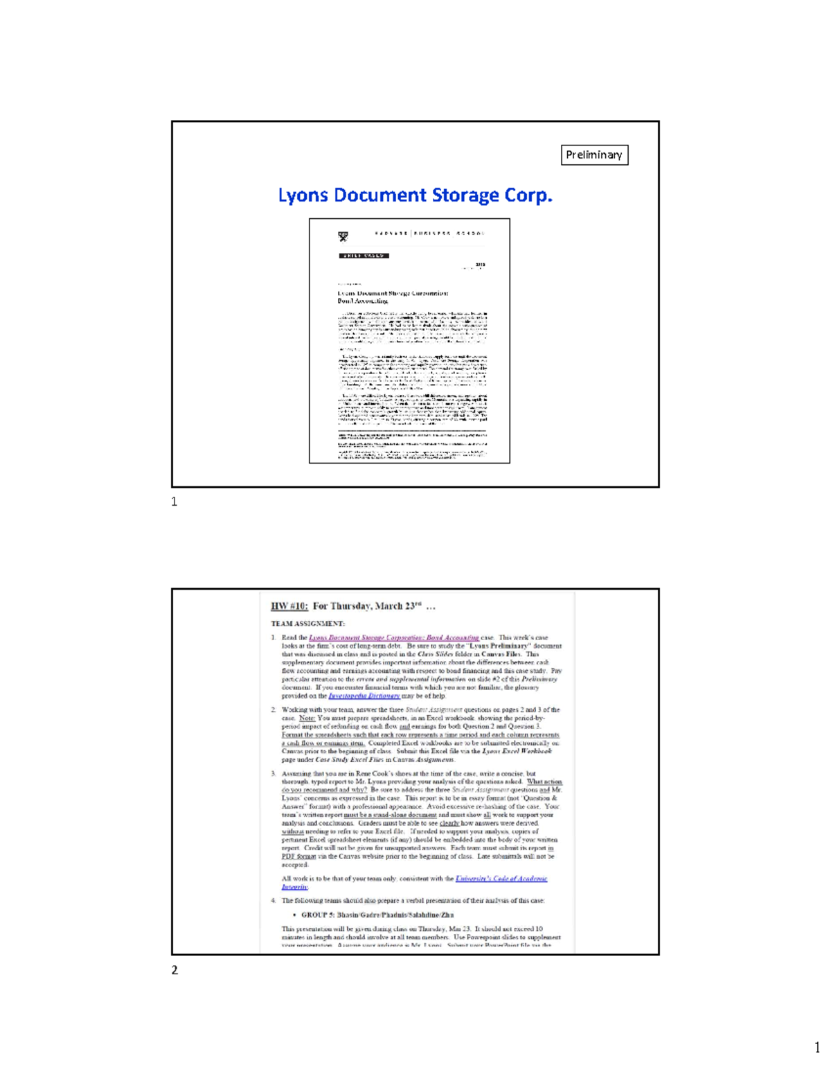 ESE4000 16A Lyons Prelim - Lyons Document Storage Corp. Preliminary 1 2 ...