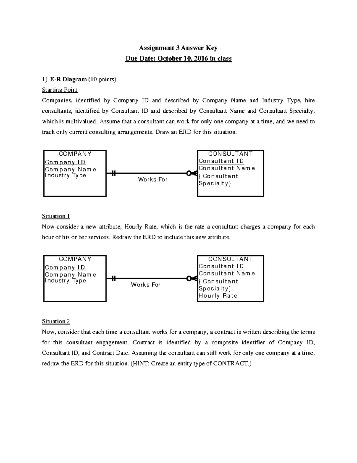 Answer Key Lecture Notes Module 2 Assignment 3 Answer Key Due Date 