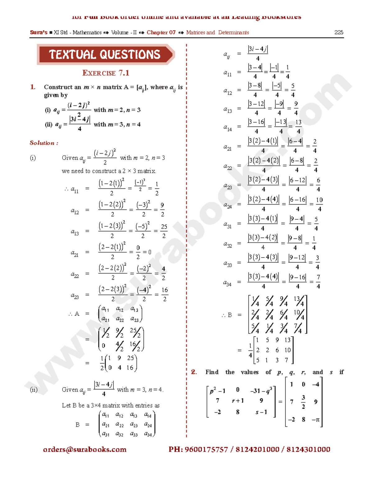 11th maths chap 7 - Nothing - Sura’s XI Std - Mathematics Volume - II ...