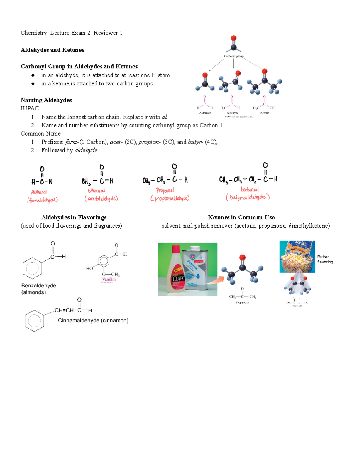 Chemistry Lecture Exam 2 Reviewer 1 - Chemistry Lecture Exam 2 Reviewer ...
