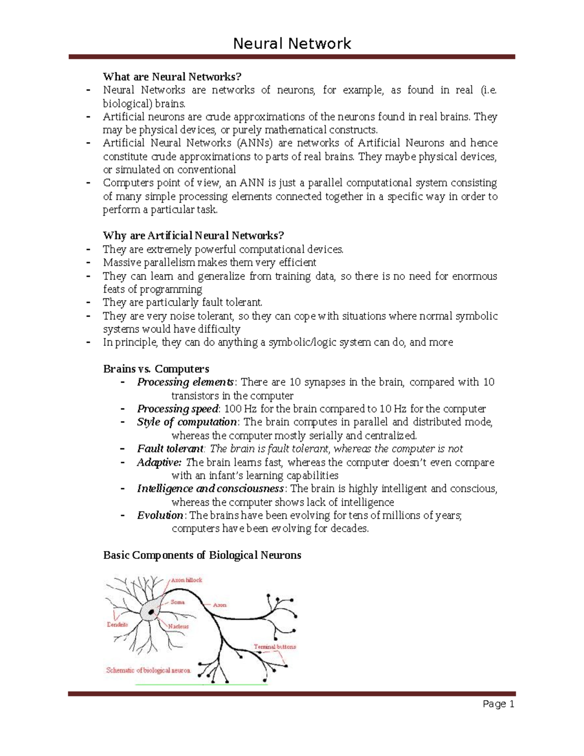 Neural Network - What are Neural Networks? Neural Networks are networks ...