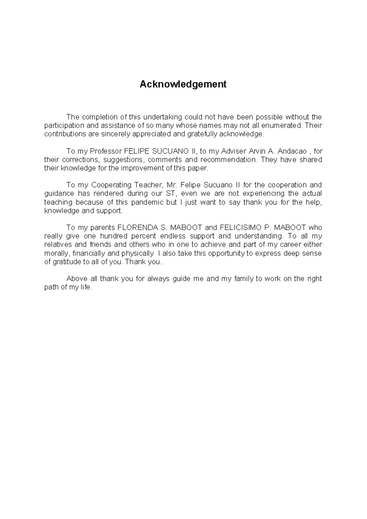 Portfolio-JM - Portfolio - Acknowledgement The completion of this ...