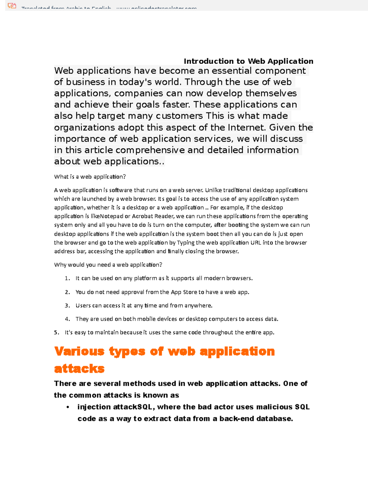 Search ap.ar.en - Introduction to Web Application Web applications have ...