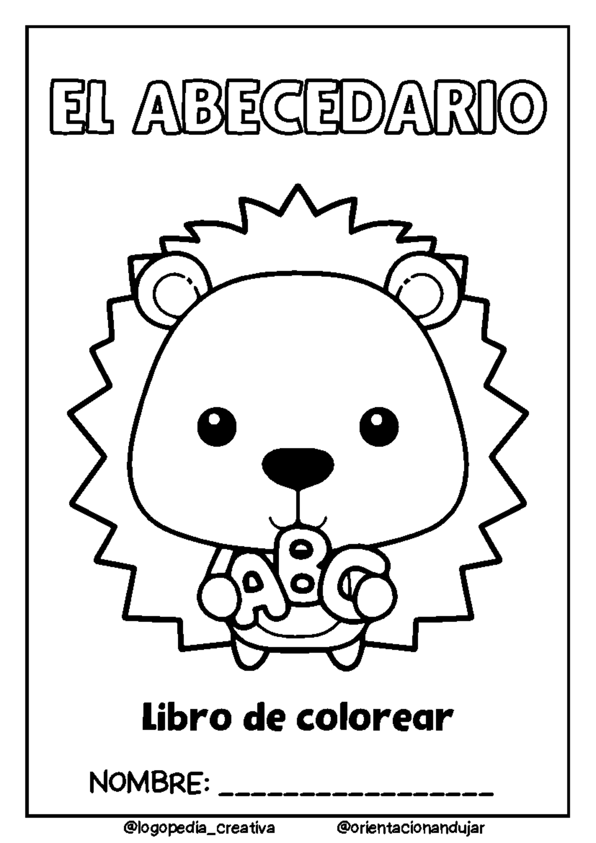 ABC Puntos - EL ABECEDARIO Libro de colorear NOMBRE ...