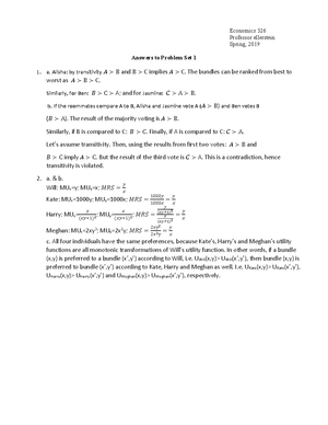 Problem Set 1 Econ 326 Spring 2019 - Economics 326 Professor ...