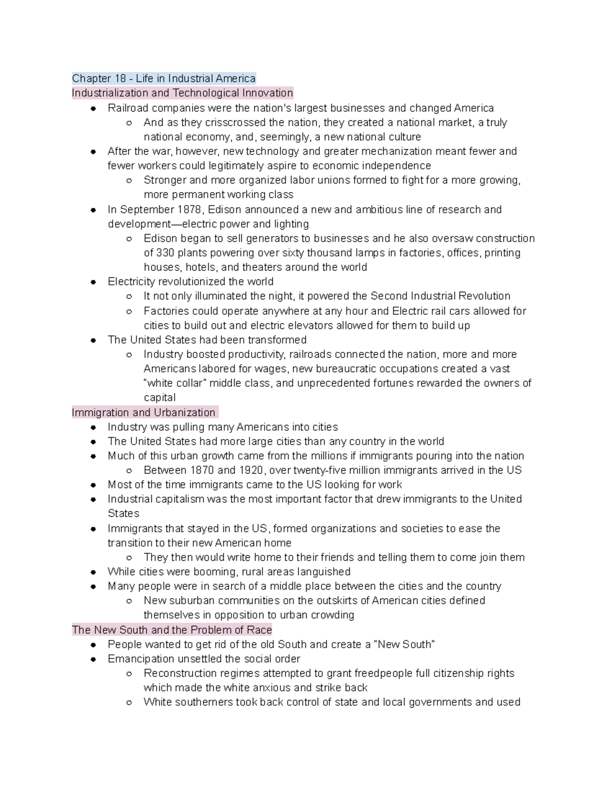 HIST 225 - Week 7 The Gilded Age and the Rise of Organized Labor Pt. 2 ...