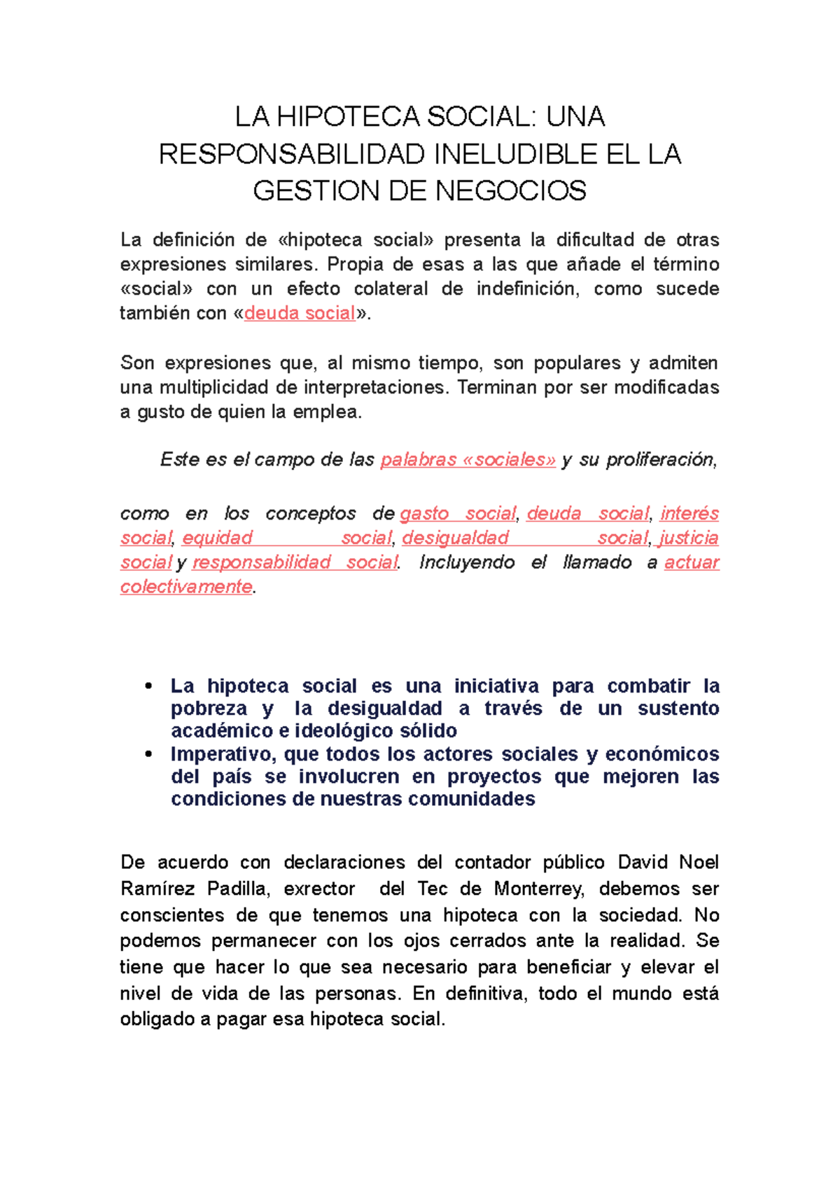 LA Hipoteca Social - mguyt8 - LA HIPOTECA SOCIAL: UNA RESPONSABILIDAD ...
