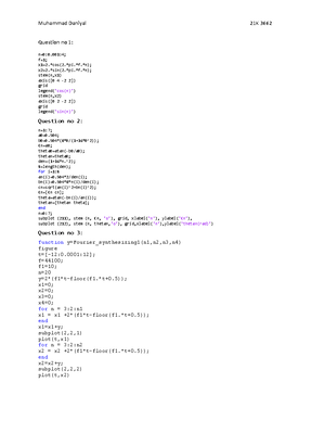 ADC Lab 06 CAM-Amplitude Mod Demod Matlab - Analogue and Digital ...