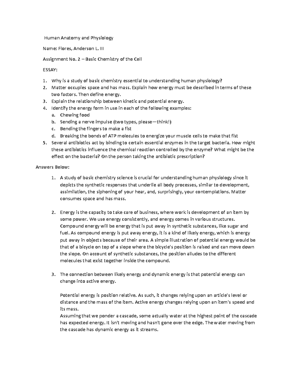 BIO001 AS002 Flores - assignment - Human Anatomy and Physiology Name ...