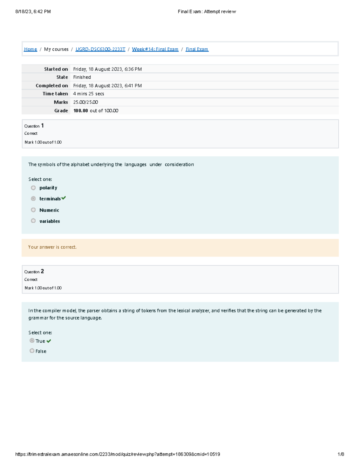 Data Programming- Final - Home / My courses / UGRD-DSC6300-2233T / Week ...