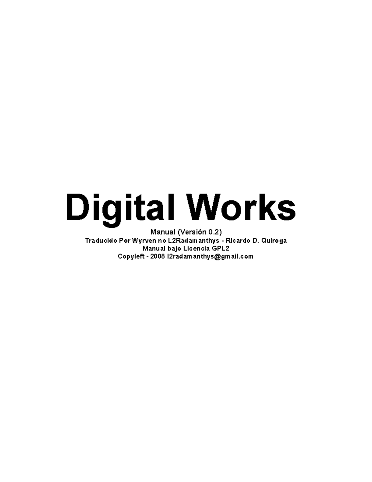 Digital Works - Material complementario - Digital Works Manual (Versión ...