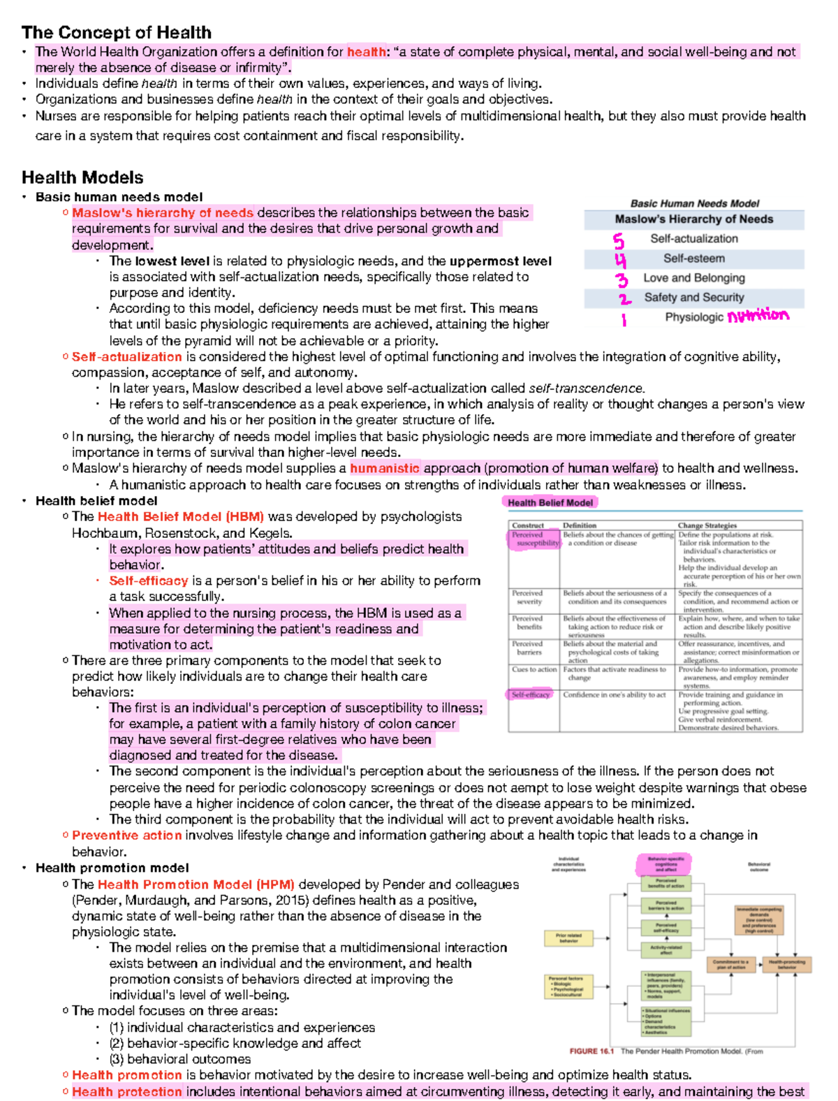 Chapter 16 Health & Wellness - The Concept of Health The World Health ...