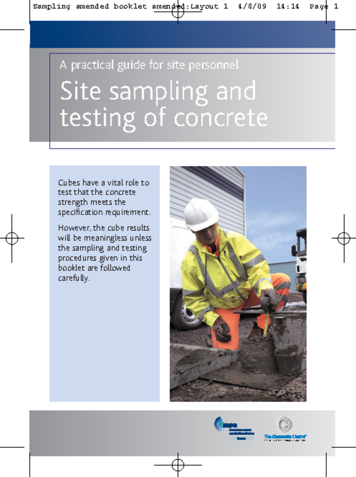 Guide to Sampling Concrete and Slump Test - A practical guide for site ...