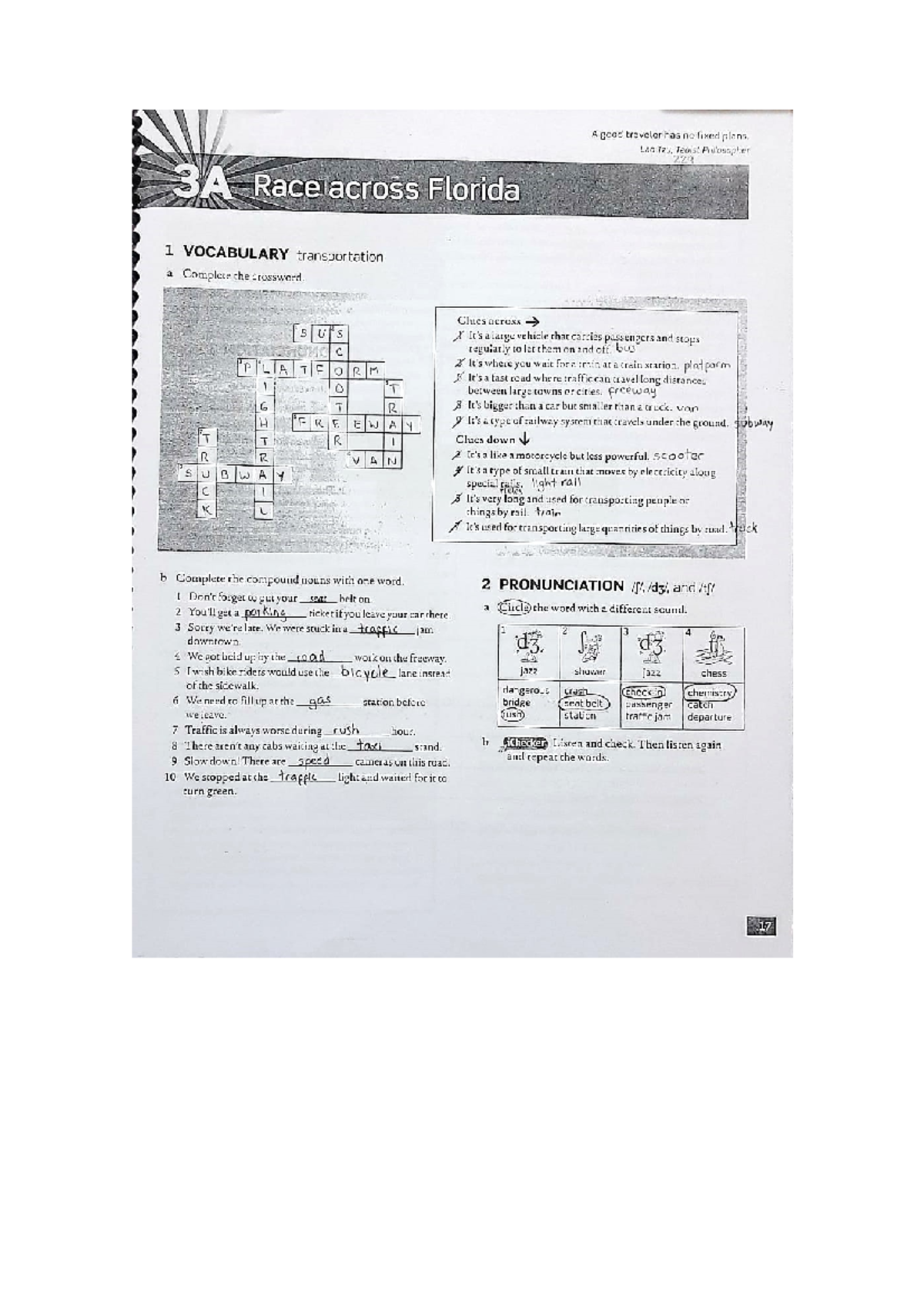 Briggit Cutipa Workbook Part 3A-3B - Inglés I - Studocu