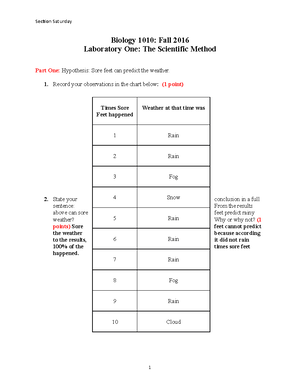 BIO1010 Lab 3 Population growth S8 Fall16 - Section S Biology 1010 ...