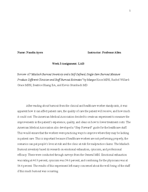 Week 5 Lab - math 225 - Week 5 Lab Assignment Name: Rebecca Dorcely Instructor Name: Professor ...