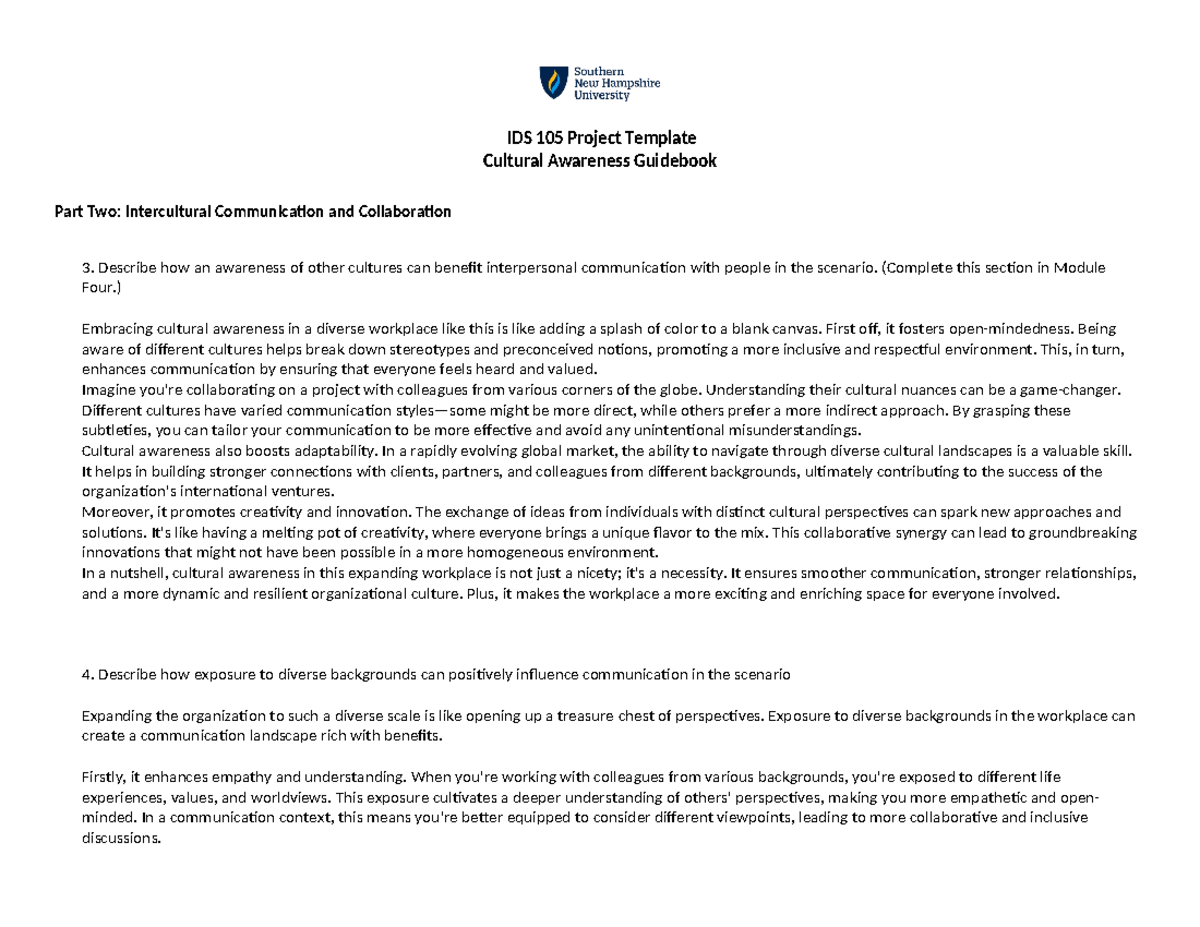 IDS 105 Project Template Jordan Isaac Part 2 Contd - IDS 105 Project ...