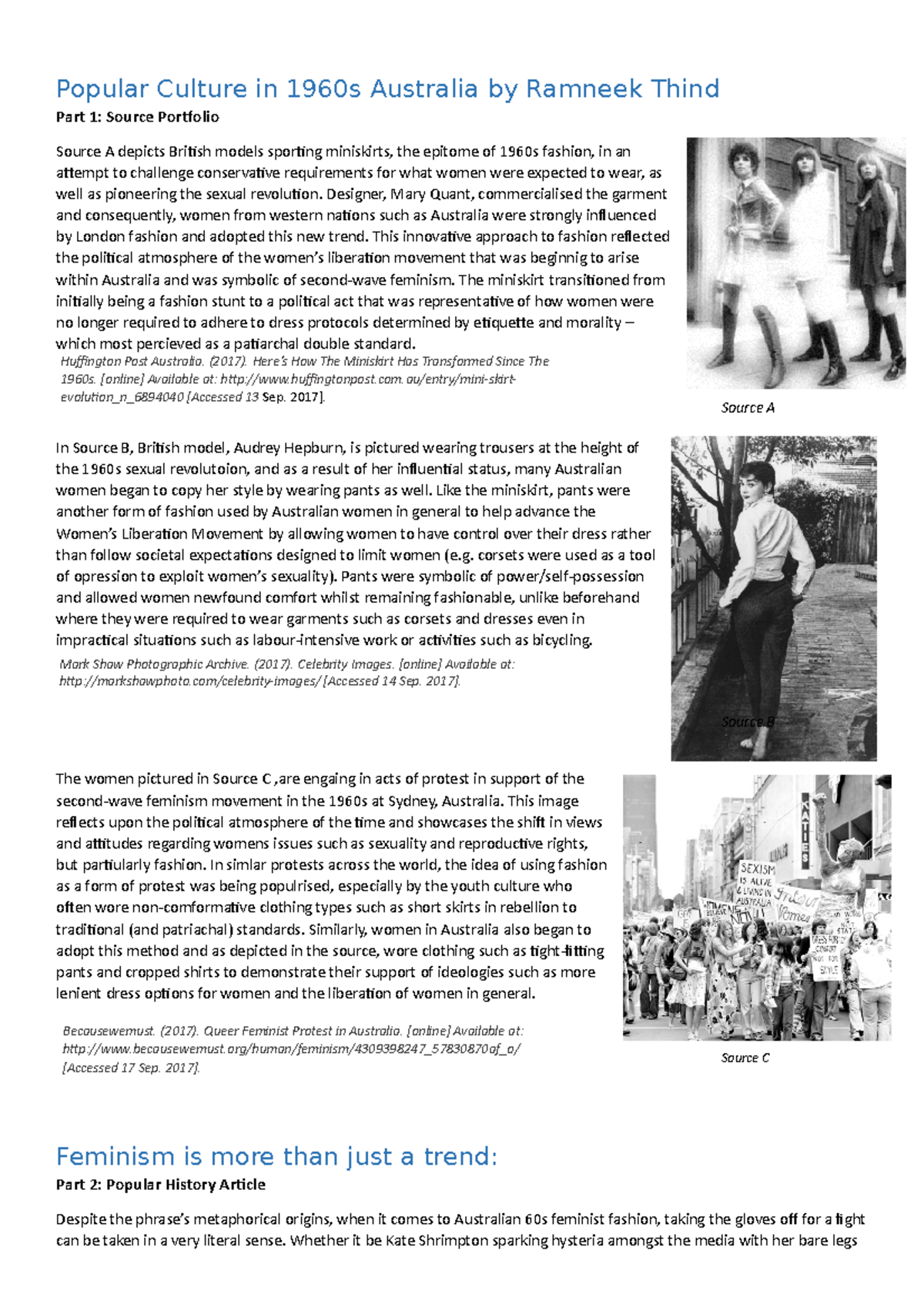 Popular Culture Assignment - Popular Culture in 1960s Australia by ...