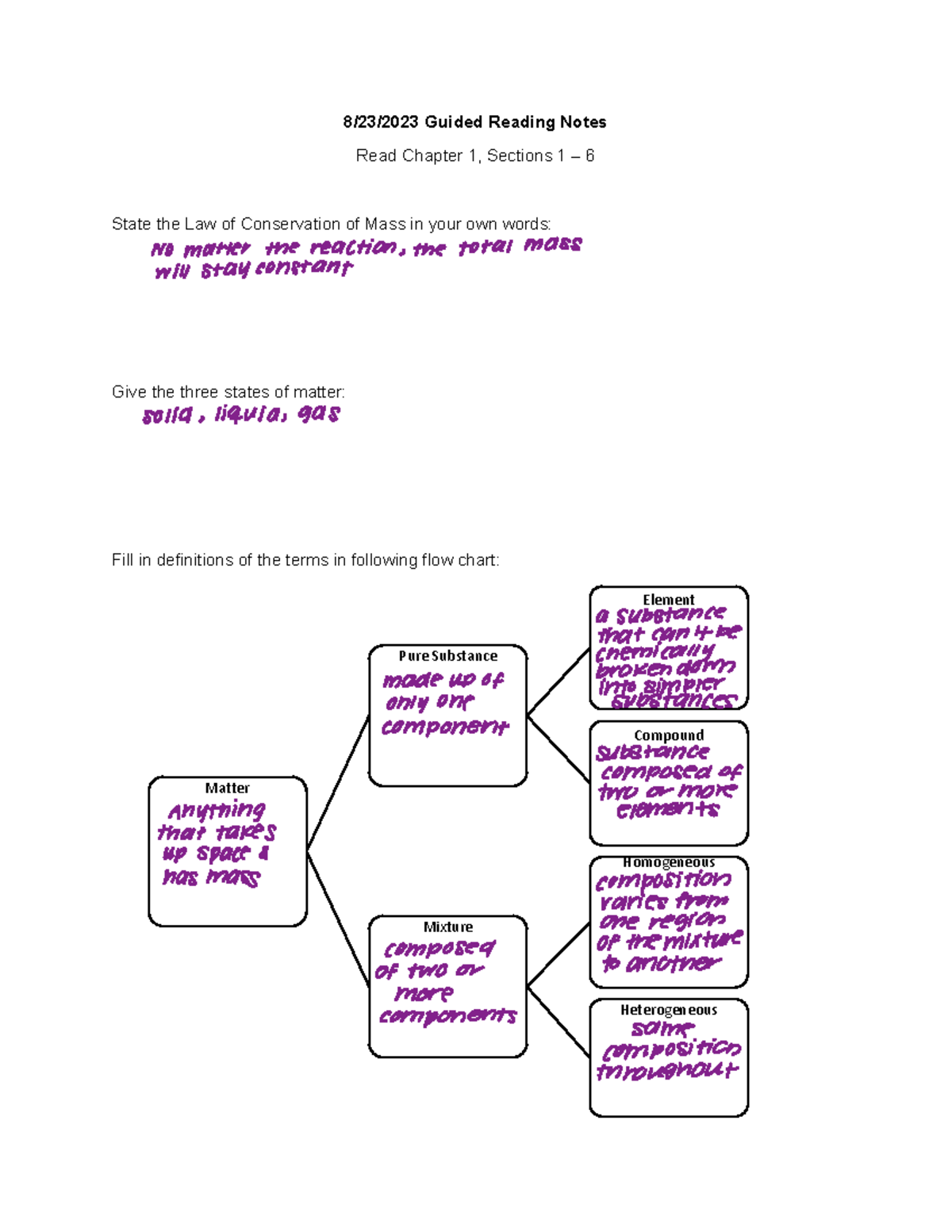 Guided Reading Notes 8:23 - 8 /2 3 /2023 Guided Reading Notes Read ...