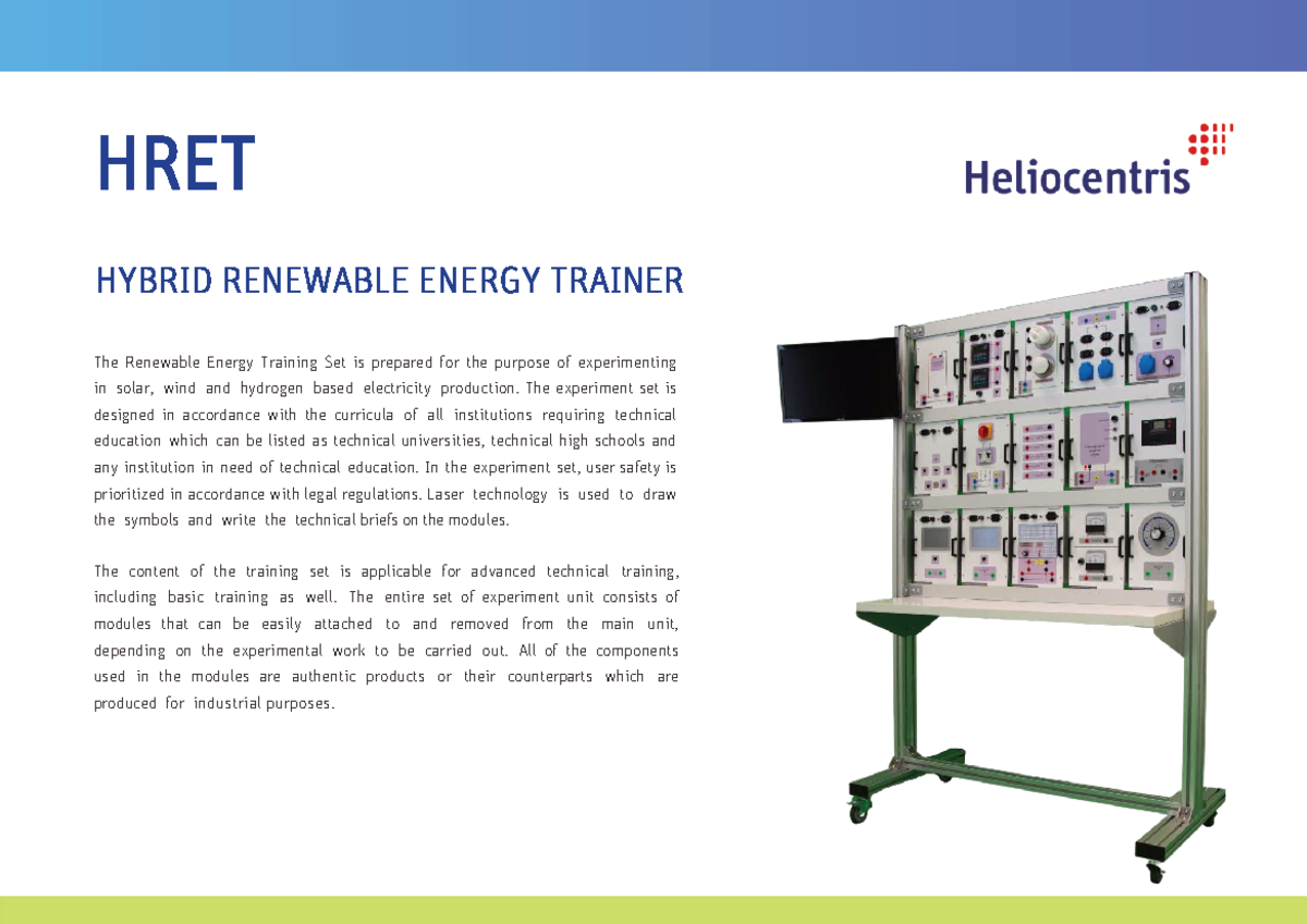 HRET Hybrid Renewable Energy Trainer - HRET HYBRID RENEWABLE ENERGY ...