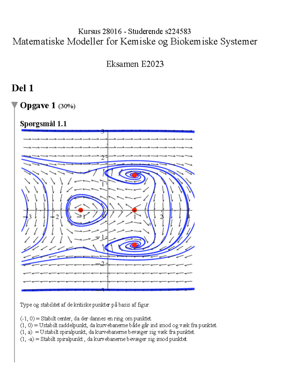 Final eksamen matmodeller - Kursus 28016 - Studerende s Matematiske ...
