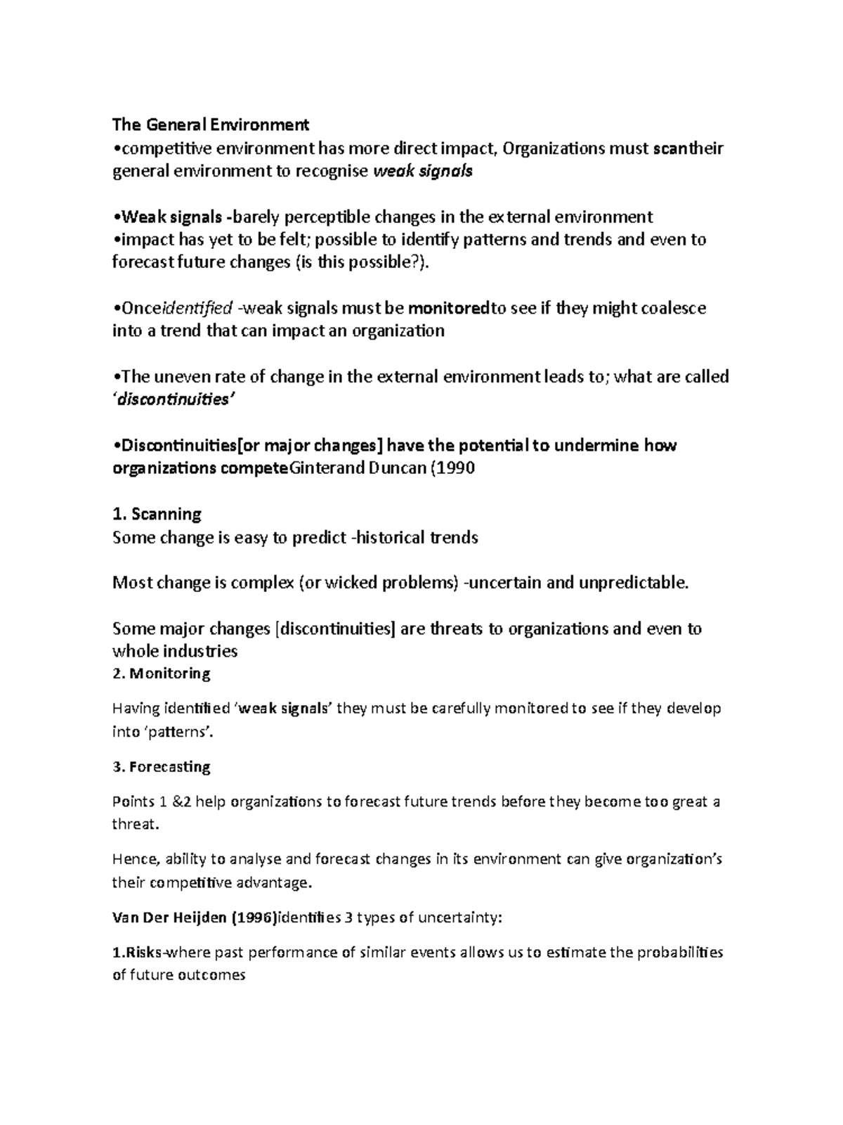 Lecture 2 General Competitive Environment The General Environment lecture-2-general-competitive-environment-the-general-environment