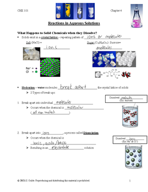 Chem 101 test 1 notes - Exam 1 summary guide to study for - General ...