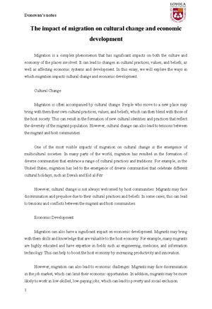 The impact of urbanization on cultural practices and economic systems ...