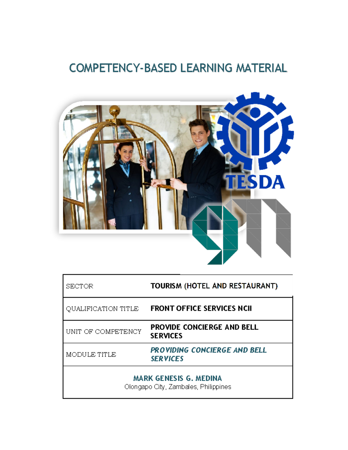 Front Office Services NCII CBLM Providin - COMPETENCY-BASED LEARNING ...