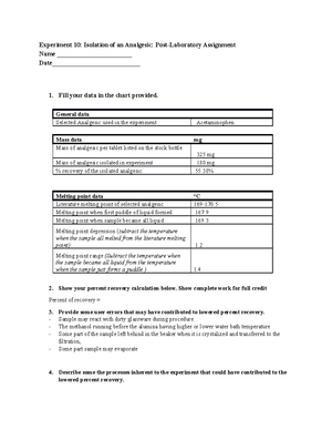 Separation by Extraction lab report - Sasha Celestin October 1, 2023 ...