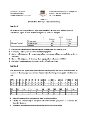 Statistique Descriptive 6 - Chapitre 6 S ́eries temporelles, filtres ...