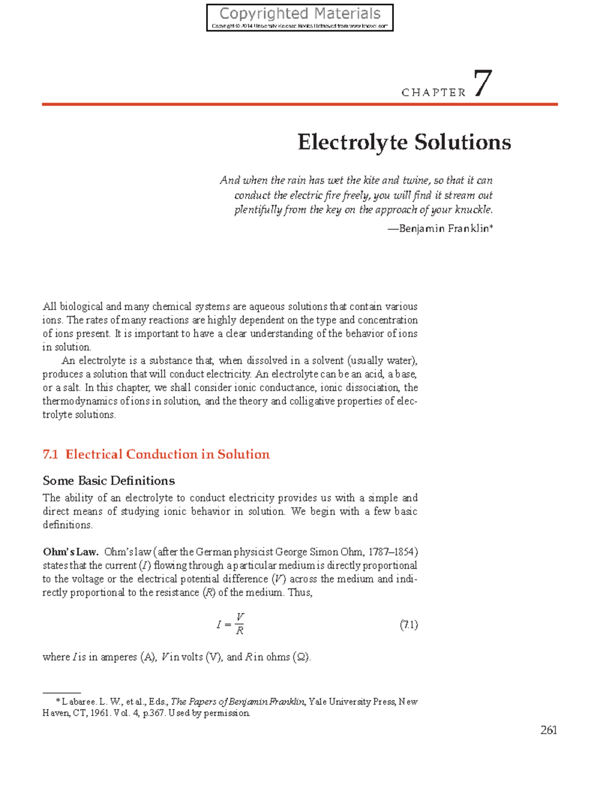 Hantaran from Physical chemistry 2014 Raymond Chang - C H A P T E R 7 ...