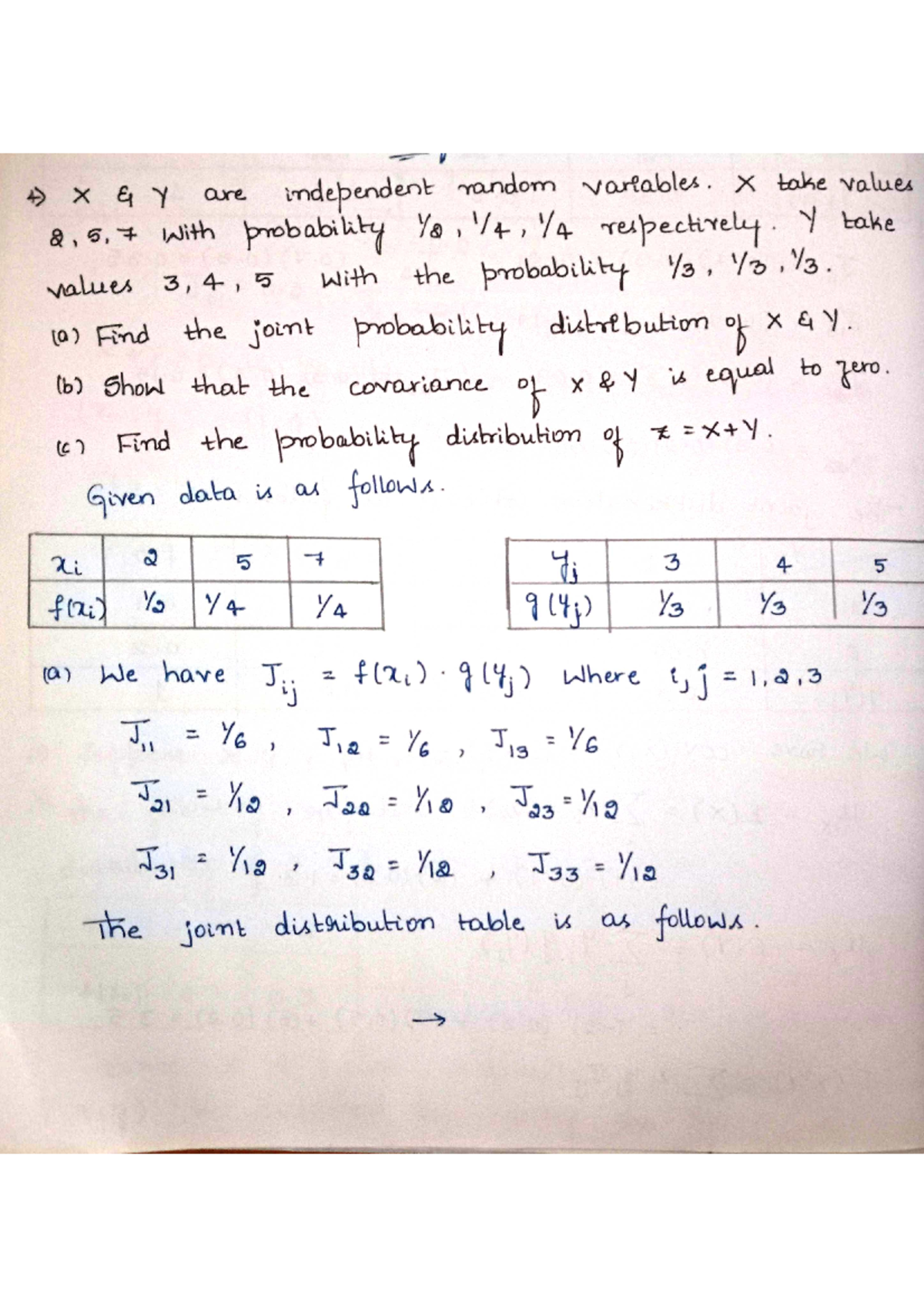 Joint probability and Sampling theory - mathematical computing of ...