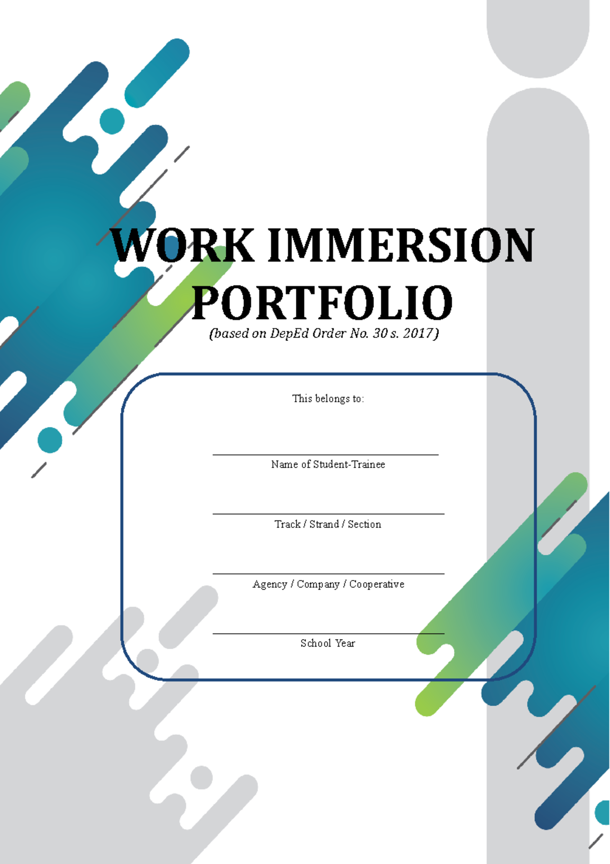 Final work immersion portfolio - WORK IMMERSION PORTFOLIO (based on ...