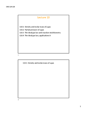 Lec 3 practice problems - Lecture 03 L03 Isotope distribution and atomic weight L03 Organization ...