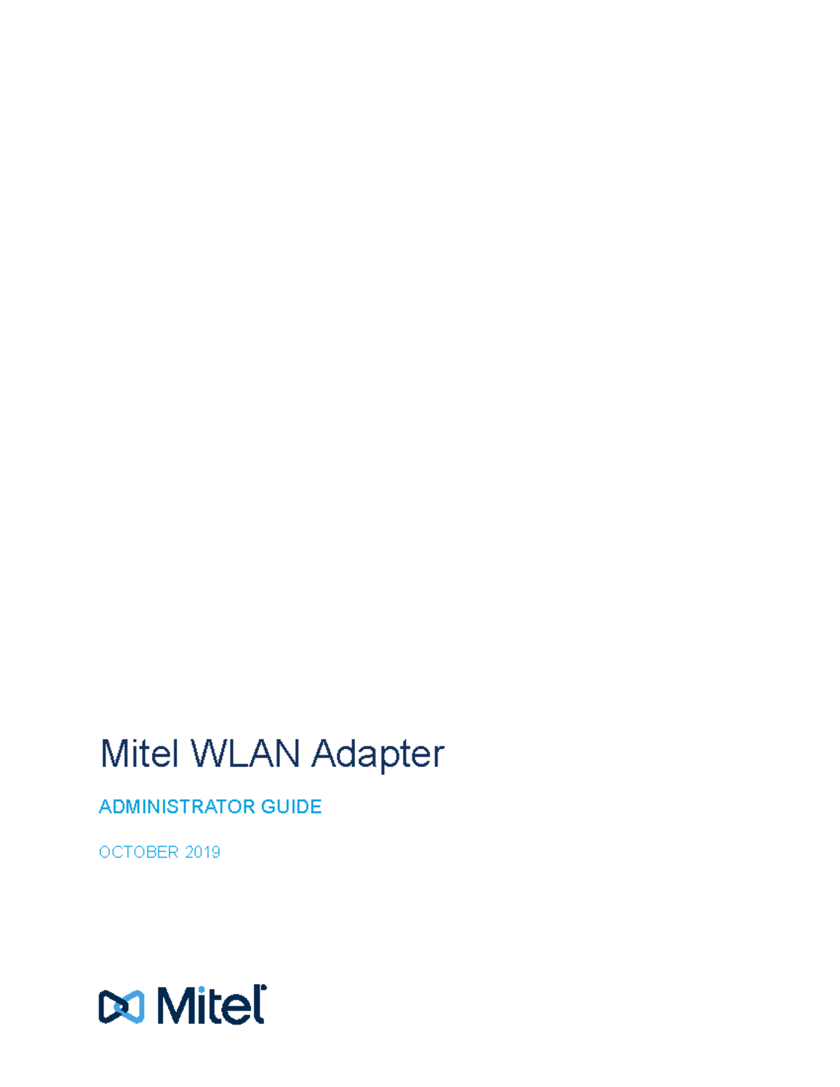 Mitel WLAN Adapter Administration Guide - Mitel WLAN Adapter ...