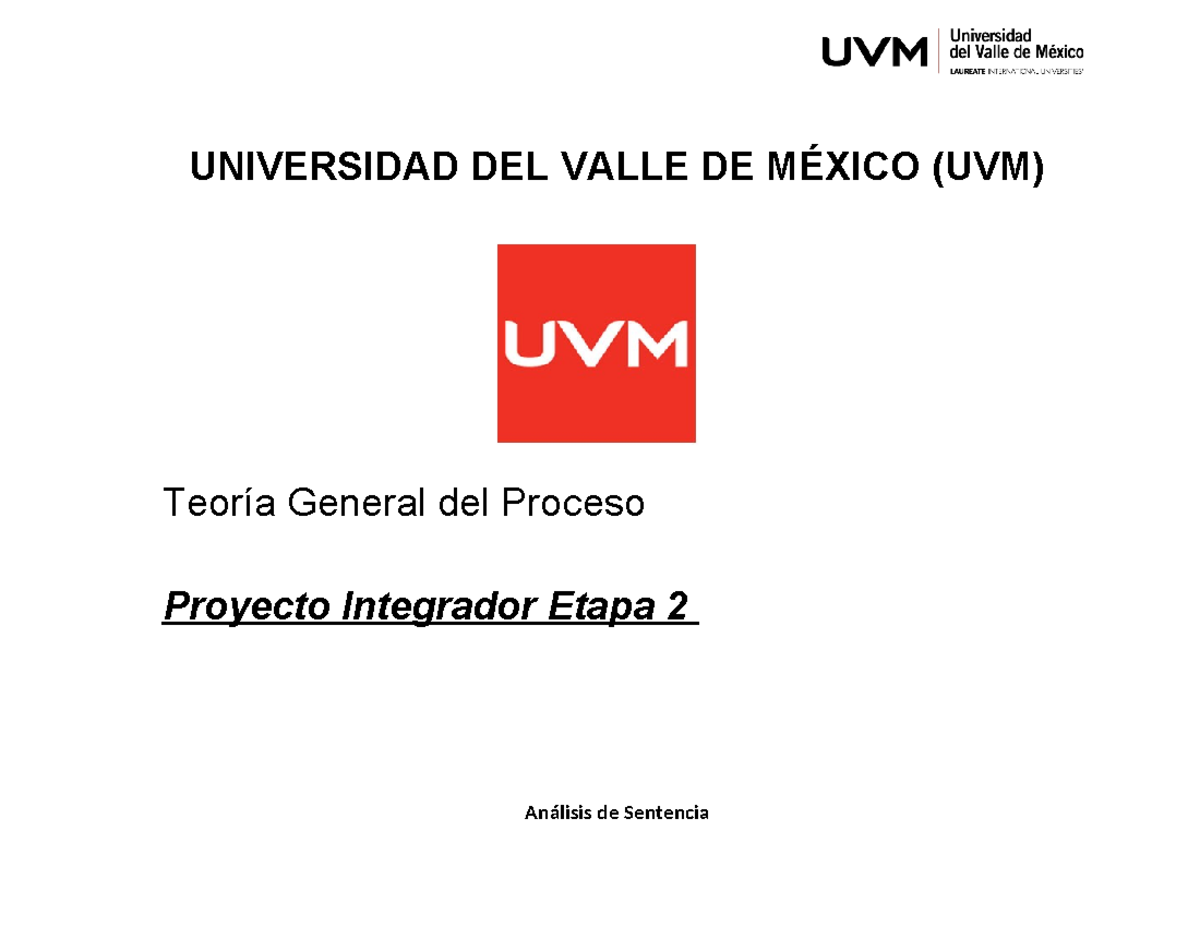 A5 - trabajo - UNIVERSIDAD DEL VALLE DE MÉXICO (UVM) Teoría General del ...