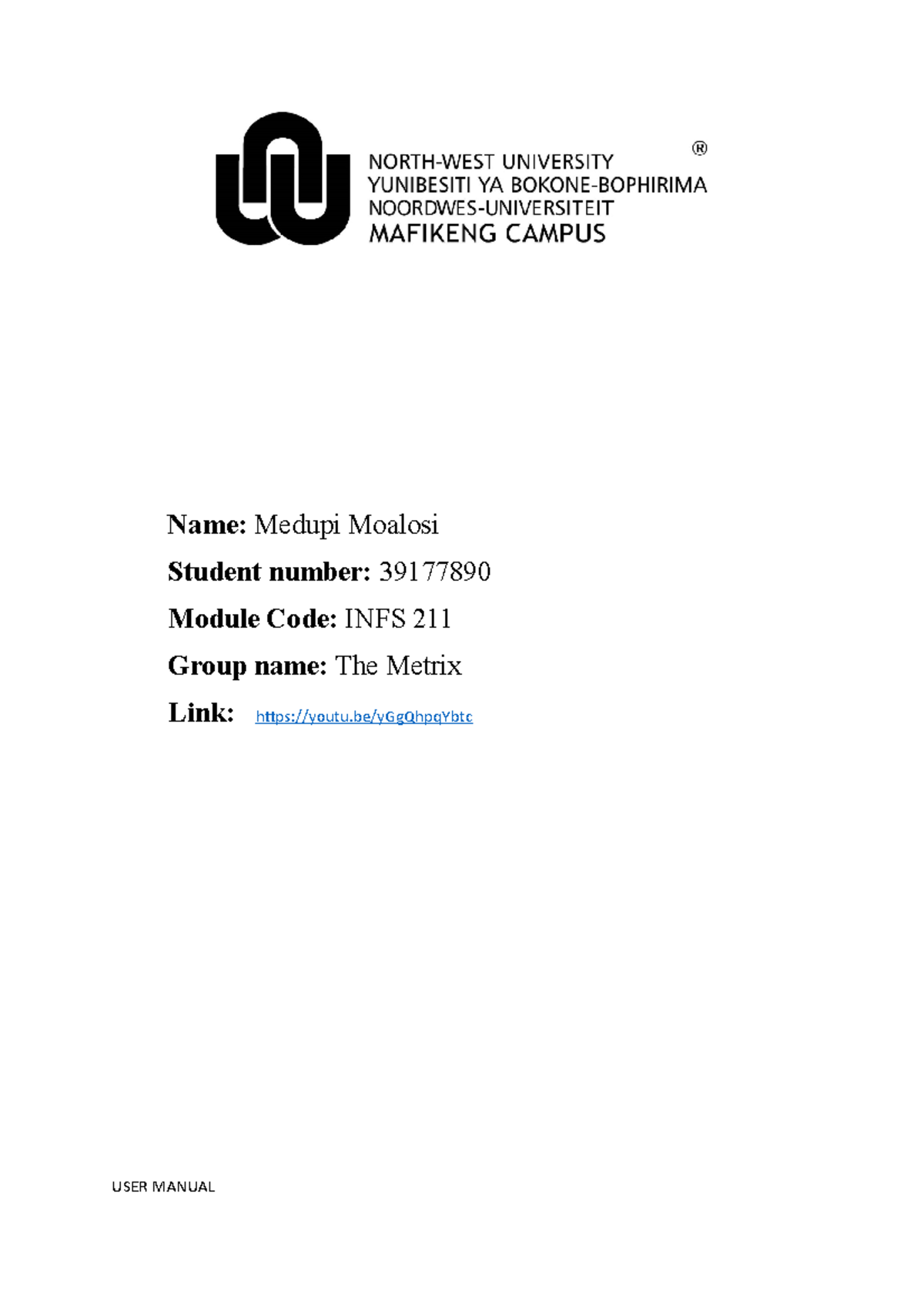 Project%20Task%203a %20Source%20Code - Name: Medupi Moalosi Student number: 39177890 Module Code ...