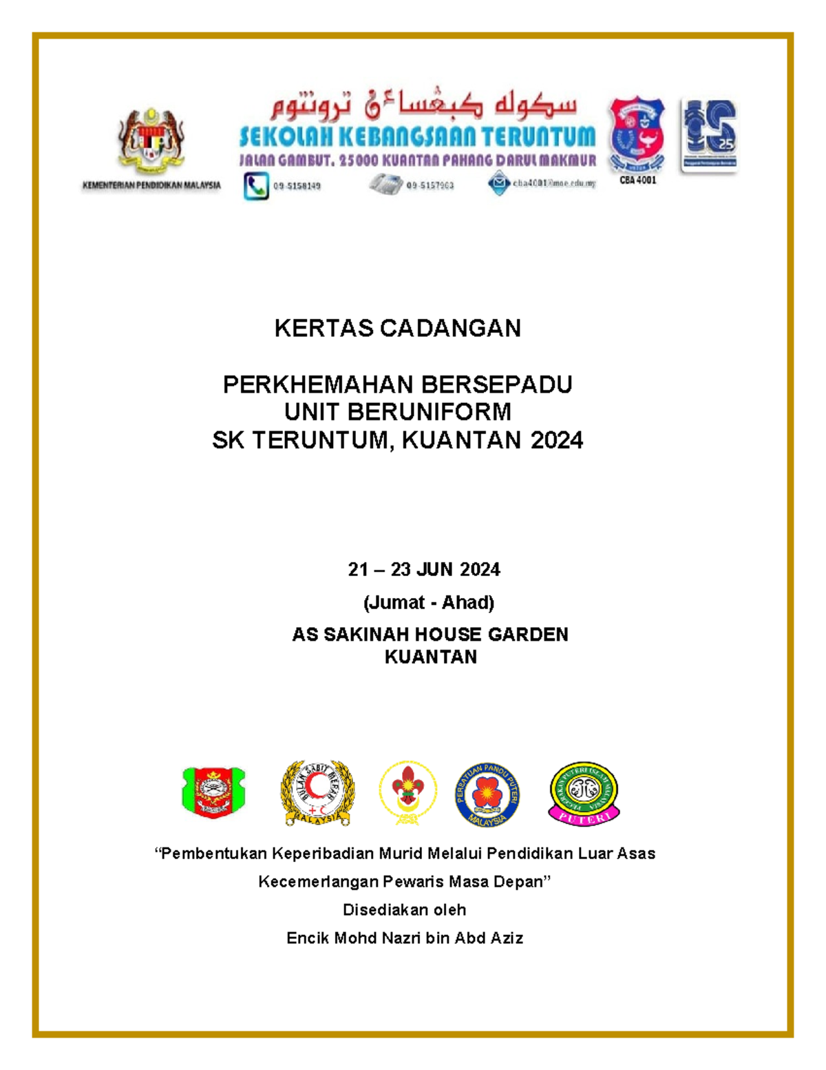 Buku prgrm - 21 – 23 JUN 2024 (Jumat - Ahad) AS SAKINAH HOUSE GARDEN ...