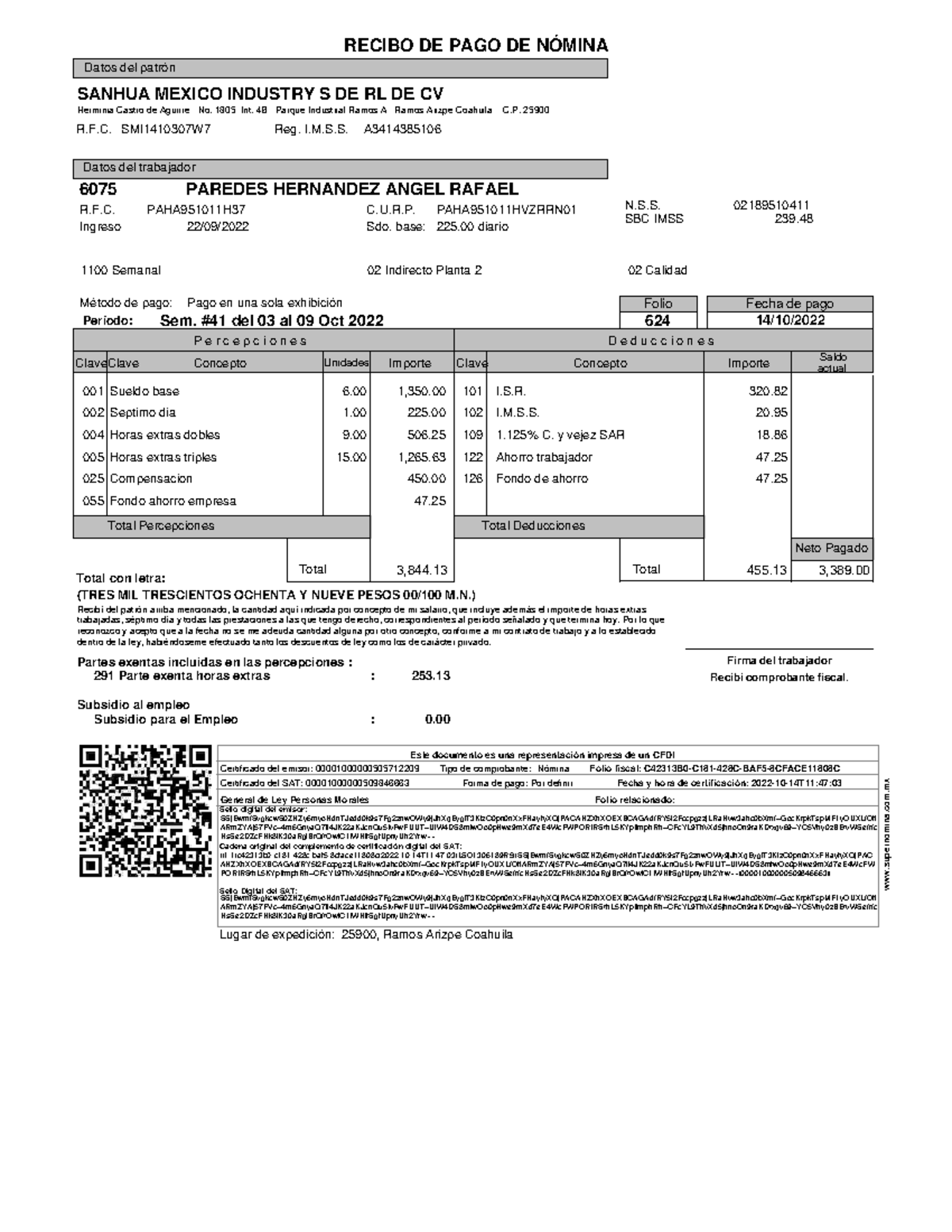 SMI1410307 W7 S41 624 6075 - Clave Unidades Clave actual 225 diario ...