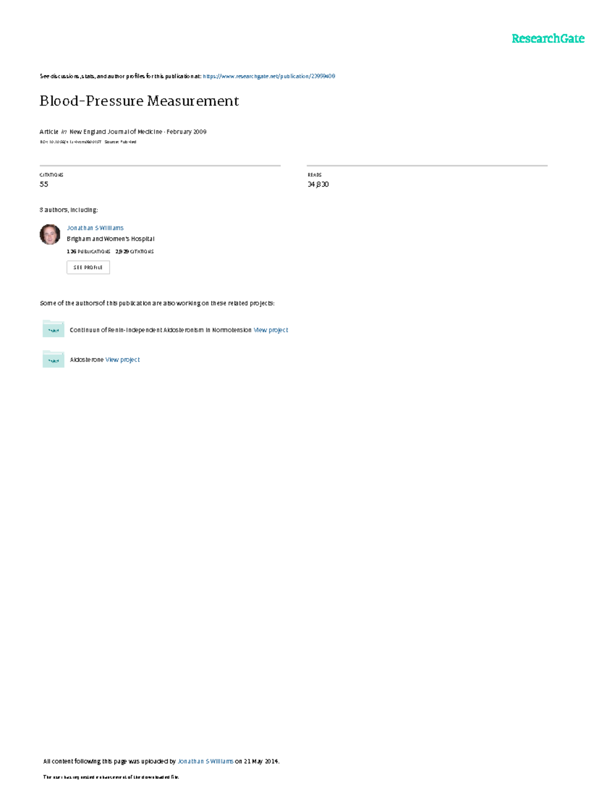 Blood-Pressure Measurement - See discussions, stats, and author ...