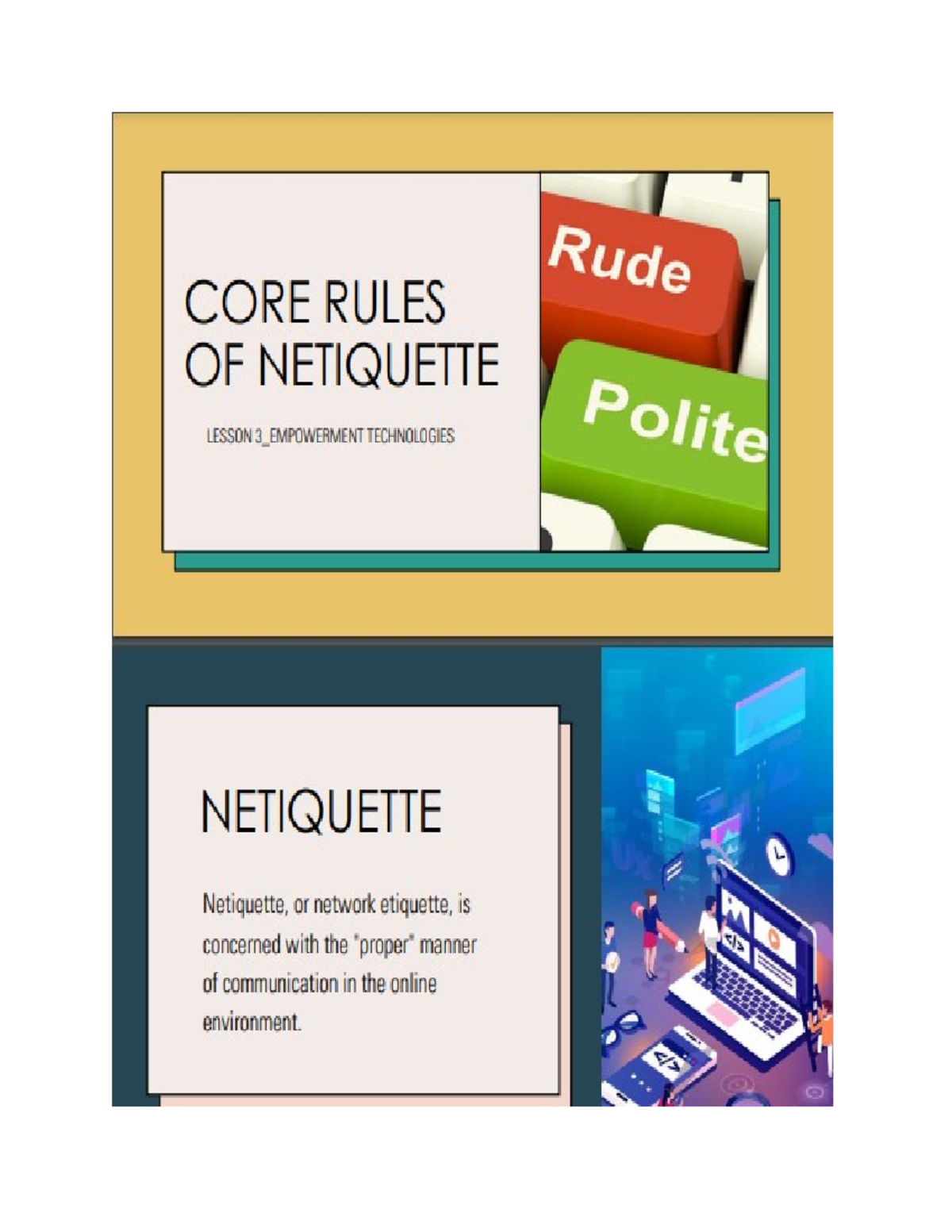 Etech - megm - Corporate Law, Social Psychology - Rude CORE RULES OF ...