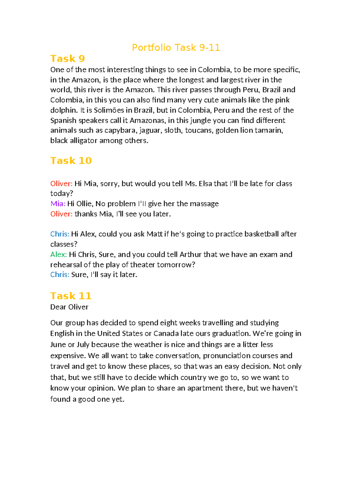 Portafolio unidad 15 & 16 - Portfolio Task 9- Task 9 One of the most ...